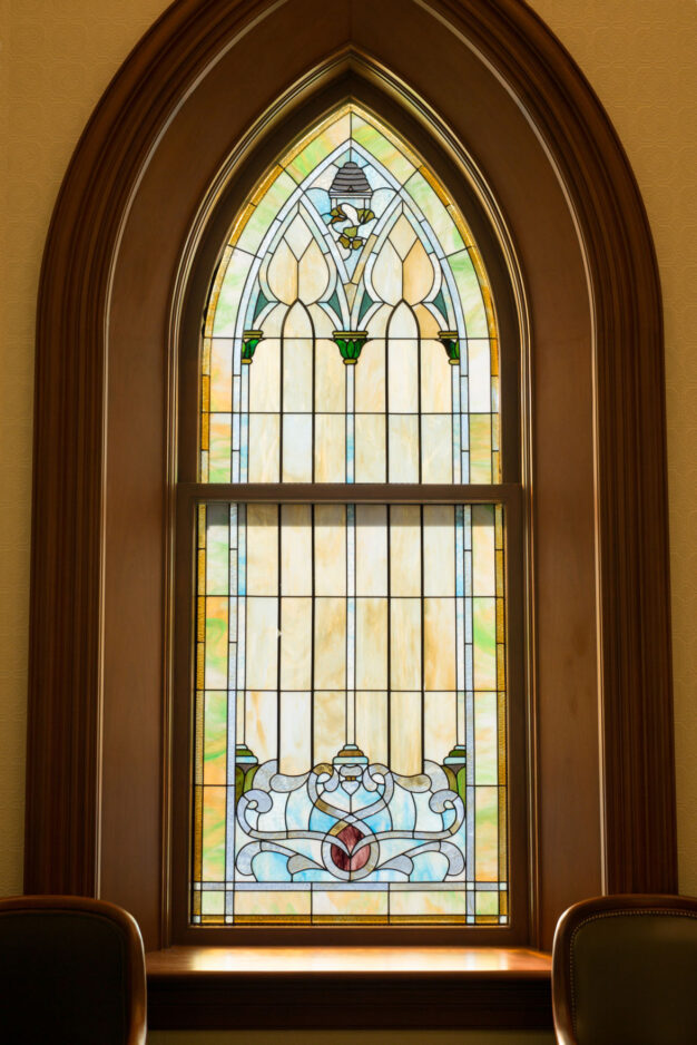 Provo City Center Temple’s interior detailed with columbines and ...